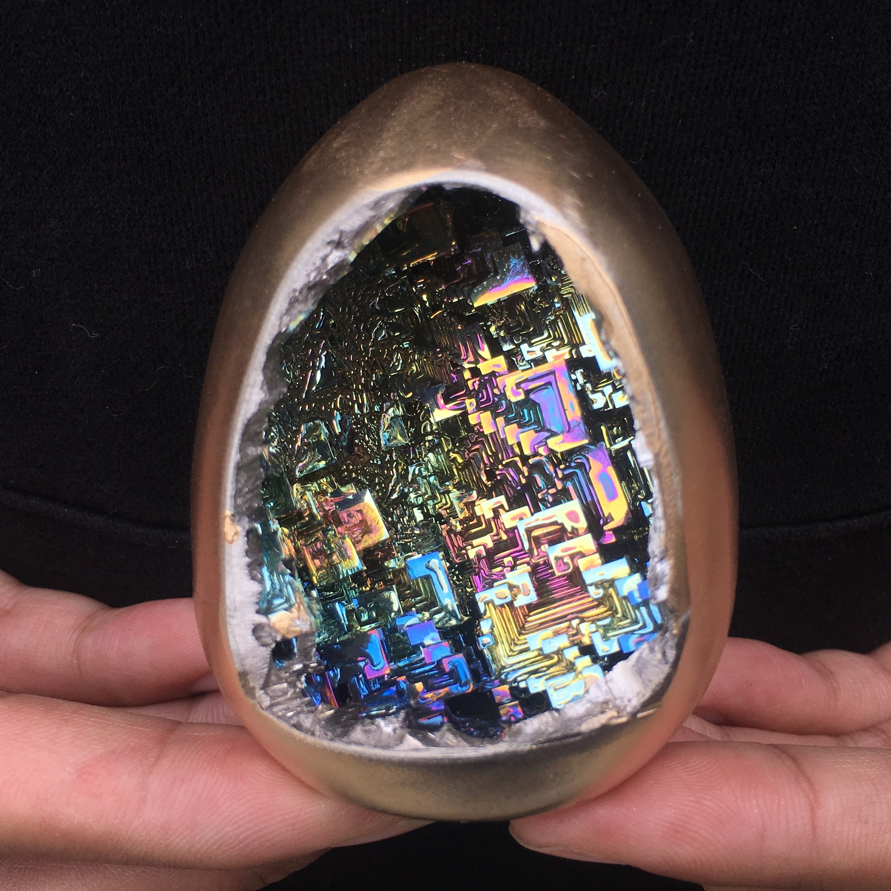 1pc Bismuth Ore Eggquartz Crystal Eggcrystal Giftsmineral - Etsy