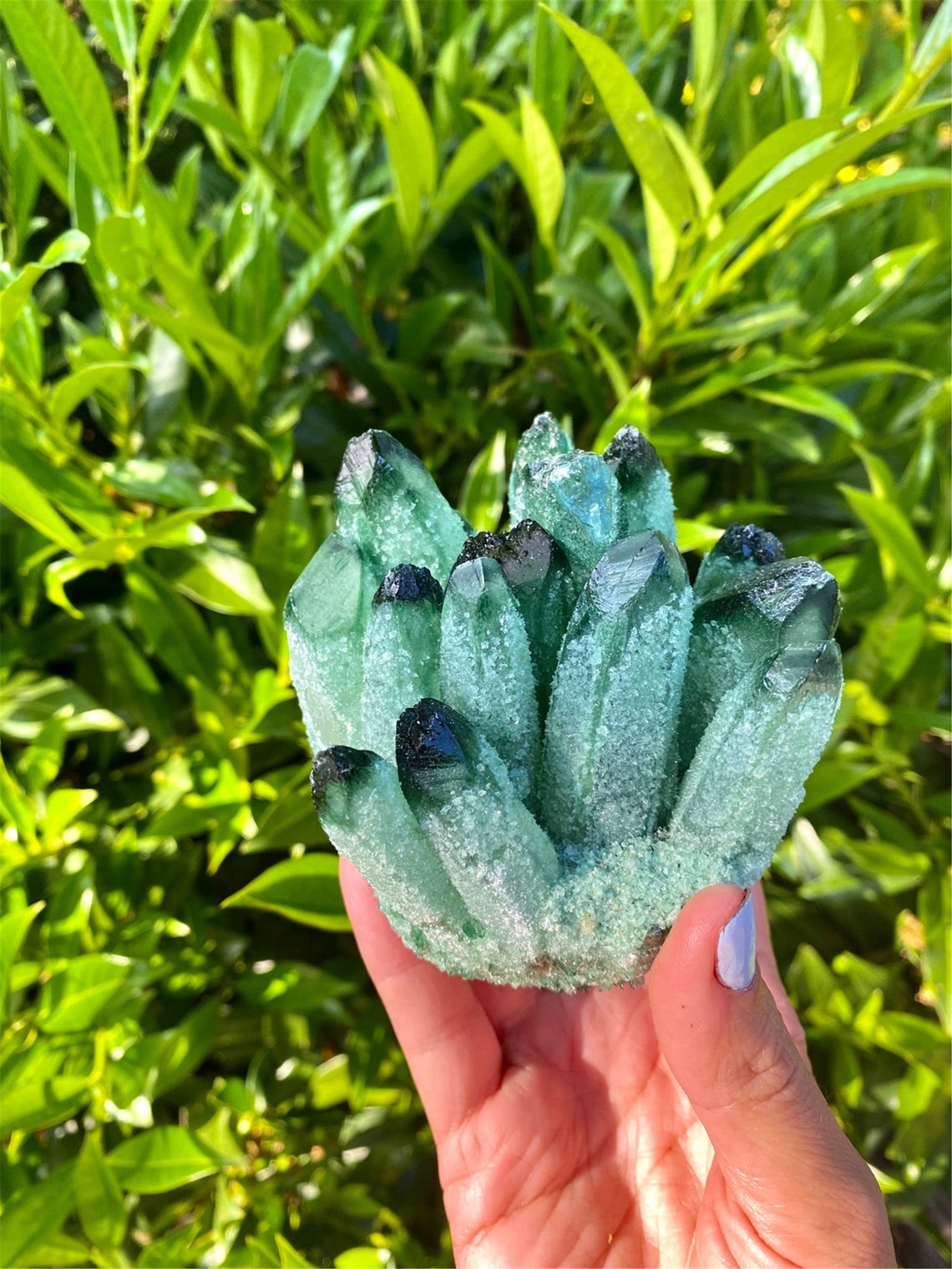 1PC Green Quartz Crystal Clusterquartz Crystal Pointquartz - Etsy