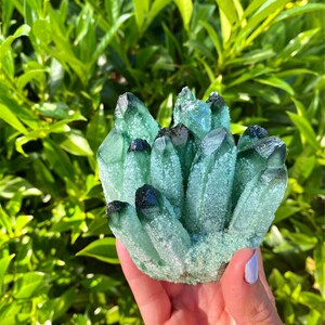 1PC Green Quartz Crystal Clusterquartz Crystal Pointquartz - Etsy