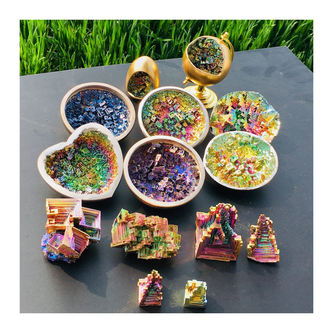 Rainbow Bismuth Ore,bismuth Ore Bowl,quartz Crystal Specimen,mineral ...