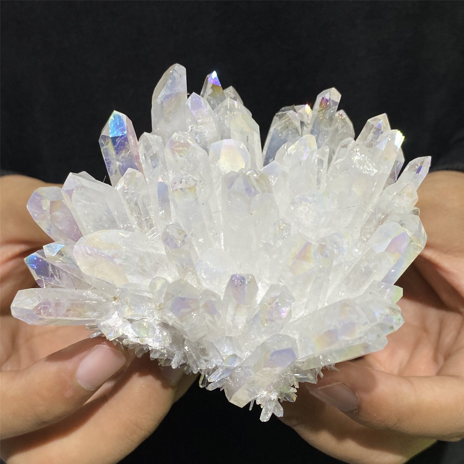 300g Clear Titanium Aura Natural Quartz Crystal Clusterreiki - Etsy UK