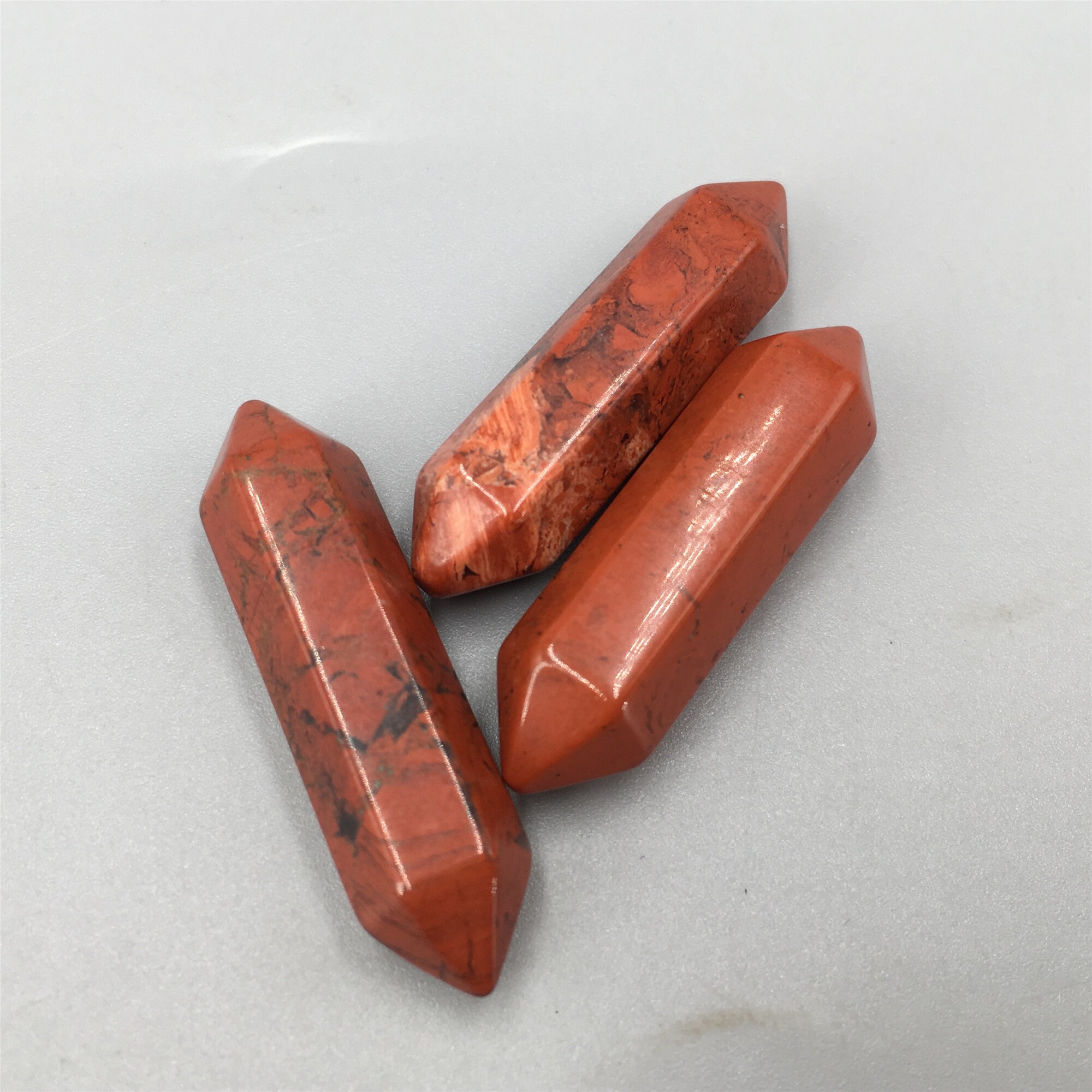 20pcs Natural Red Jasper Quartz Crystal Double PointedCrystal | Etsy