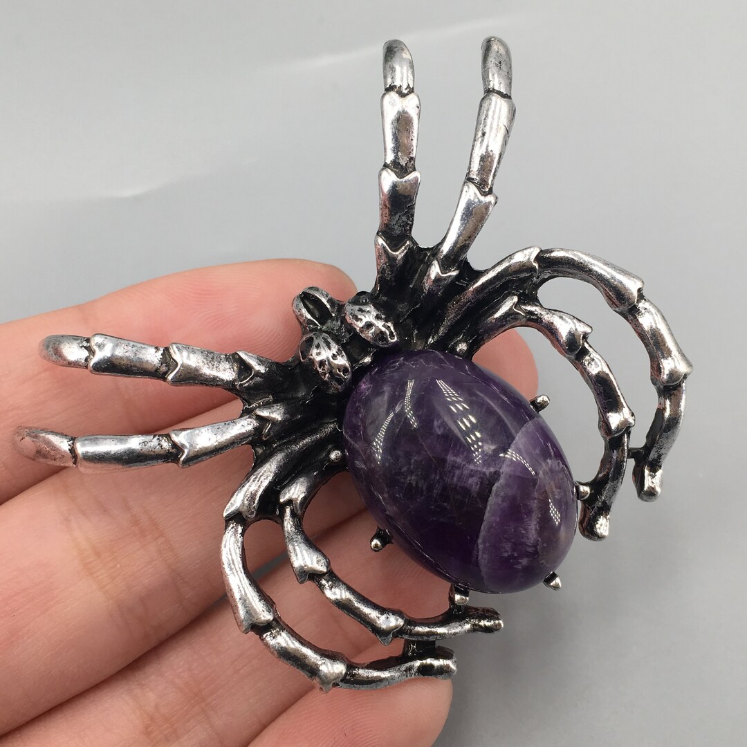 2 Natural Dreamy Amethyst Spiderquartz Crystal - Etsy