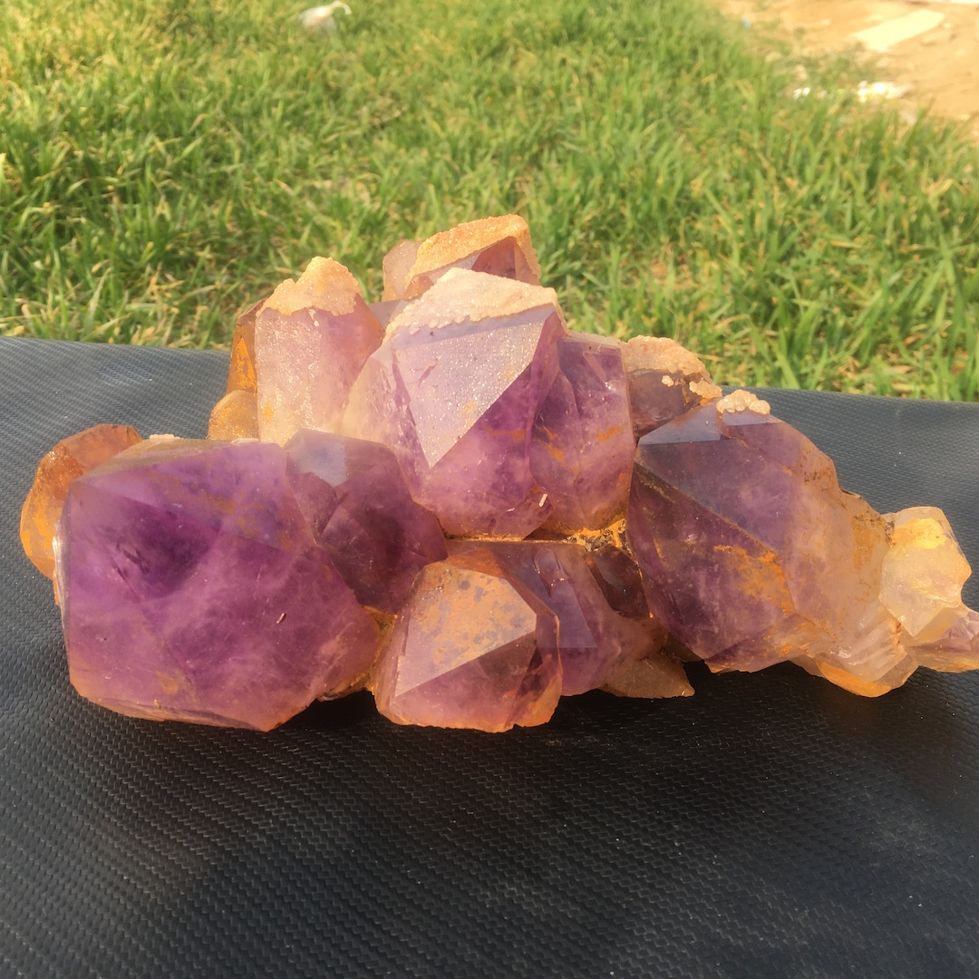 8.4LB Natural Amethyst Cluster,quartz Crystal Cluster,crystal Heal,home ...