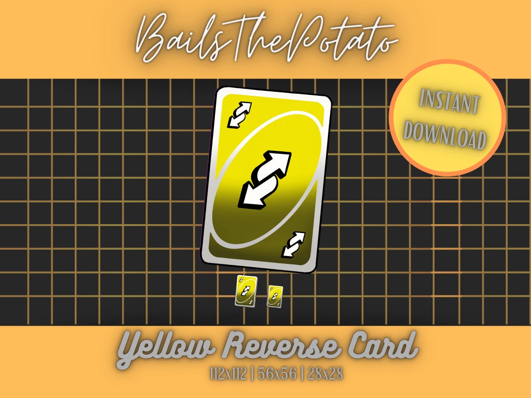 Yellow Reverse Card Twitch Emote - Etsy