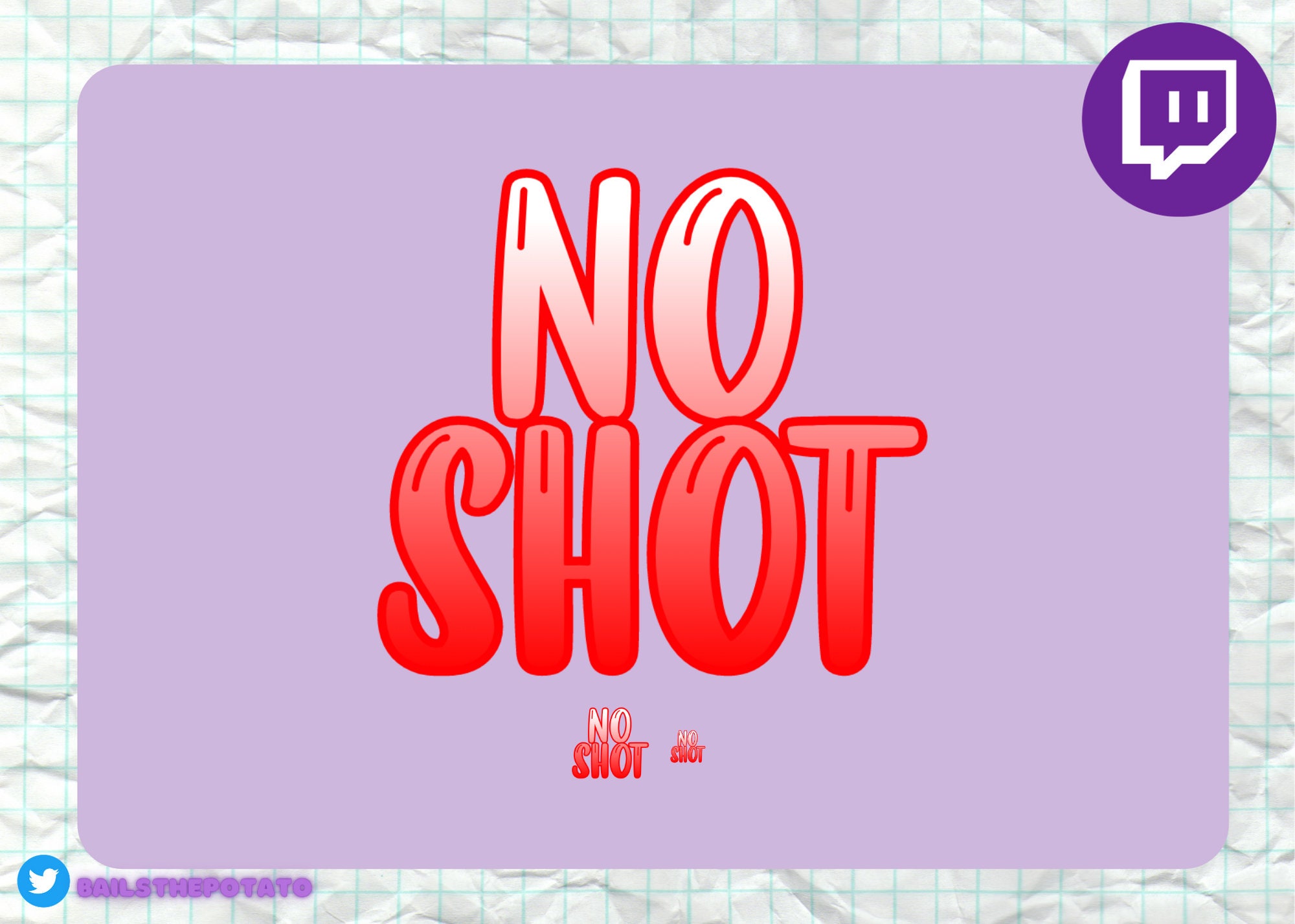 NO SHOT Twitch Emote - Etsy