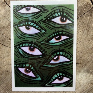 Trippy Eyes Art Print - Etsy