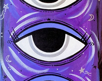 Trippy Eyes Art Print | Etsy