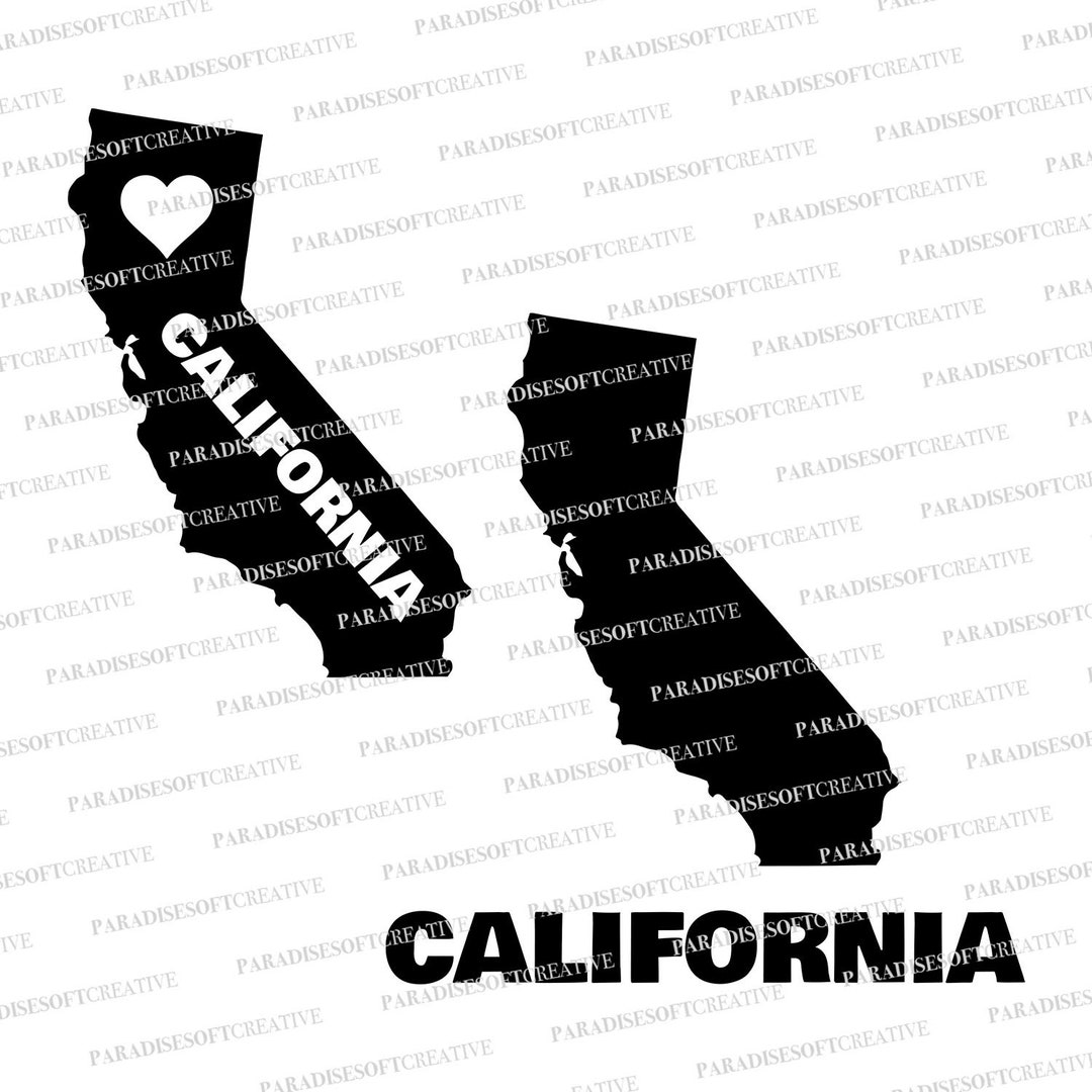 California SVG, California Shape State, California Silhouette ...
