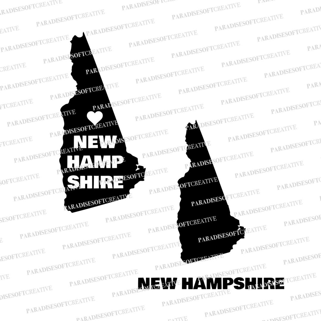 New Hampshire SVG, New Hampshire Shape State, New Hampshire Silhouette ...
