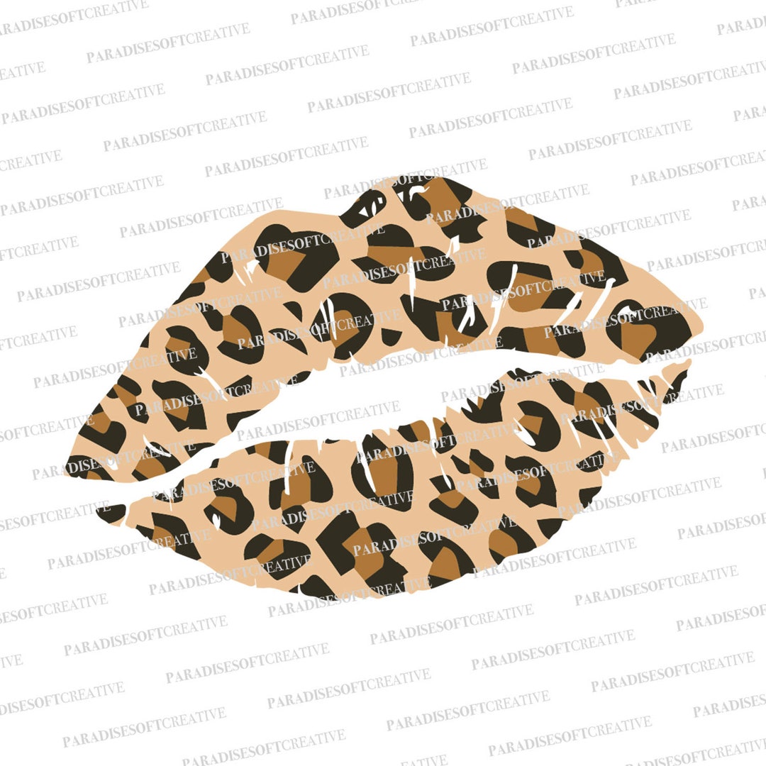 Leopard Lips Svg, Leopard Lips, Kiss SVG, Kiss Leopard SVG, Leopard SVG ...