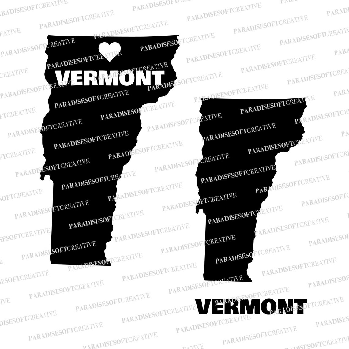 Vermont SVG Vermont Shape State Vermont Silhouette Vermont - Etsy