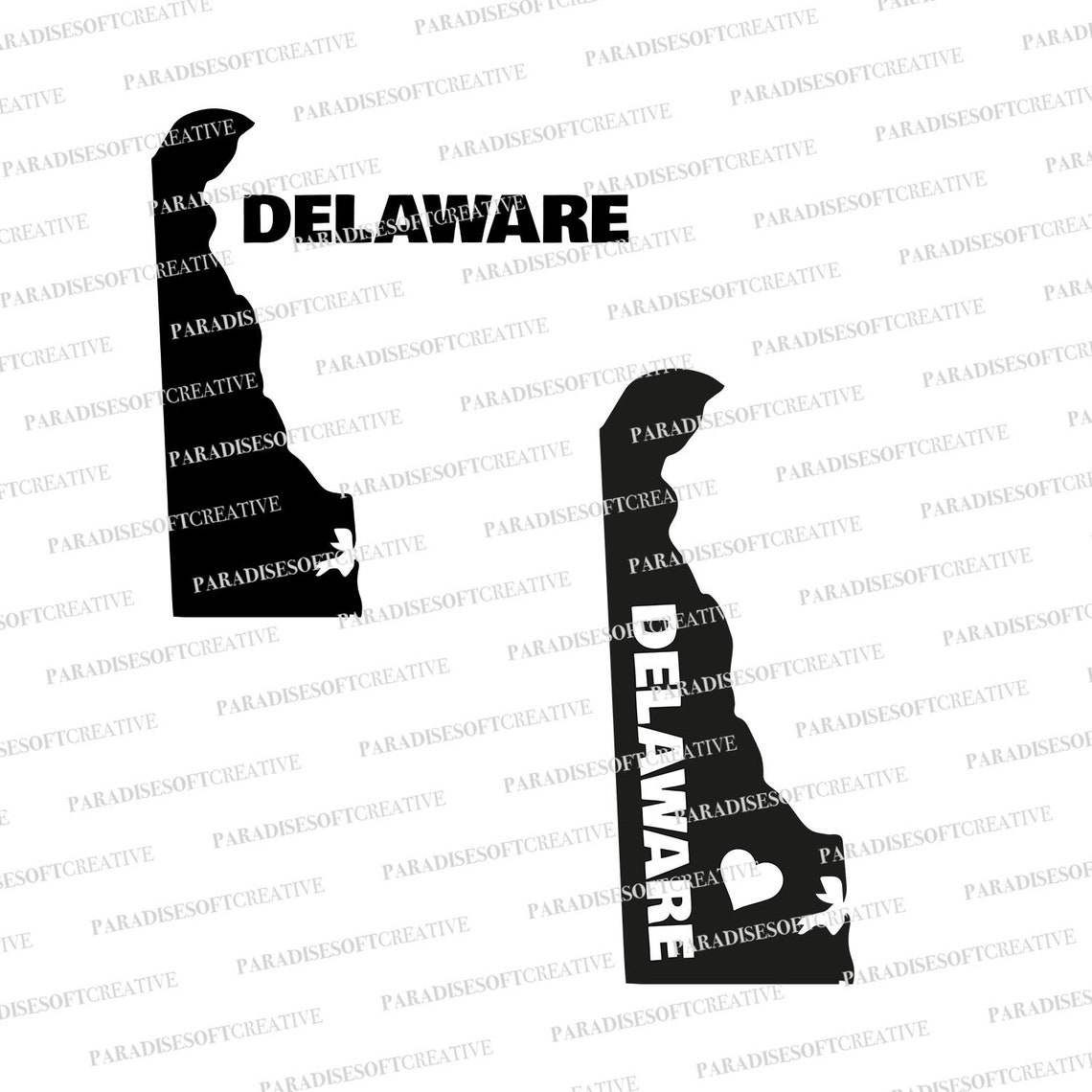 Delaware SVG Delaware Shape State Delaware Silhouette - Etsy