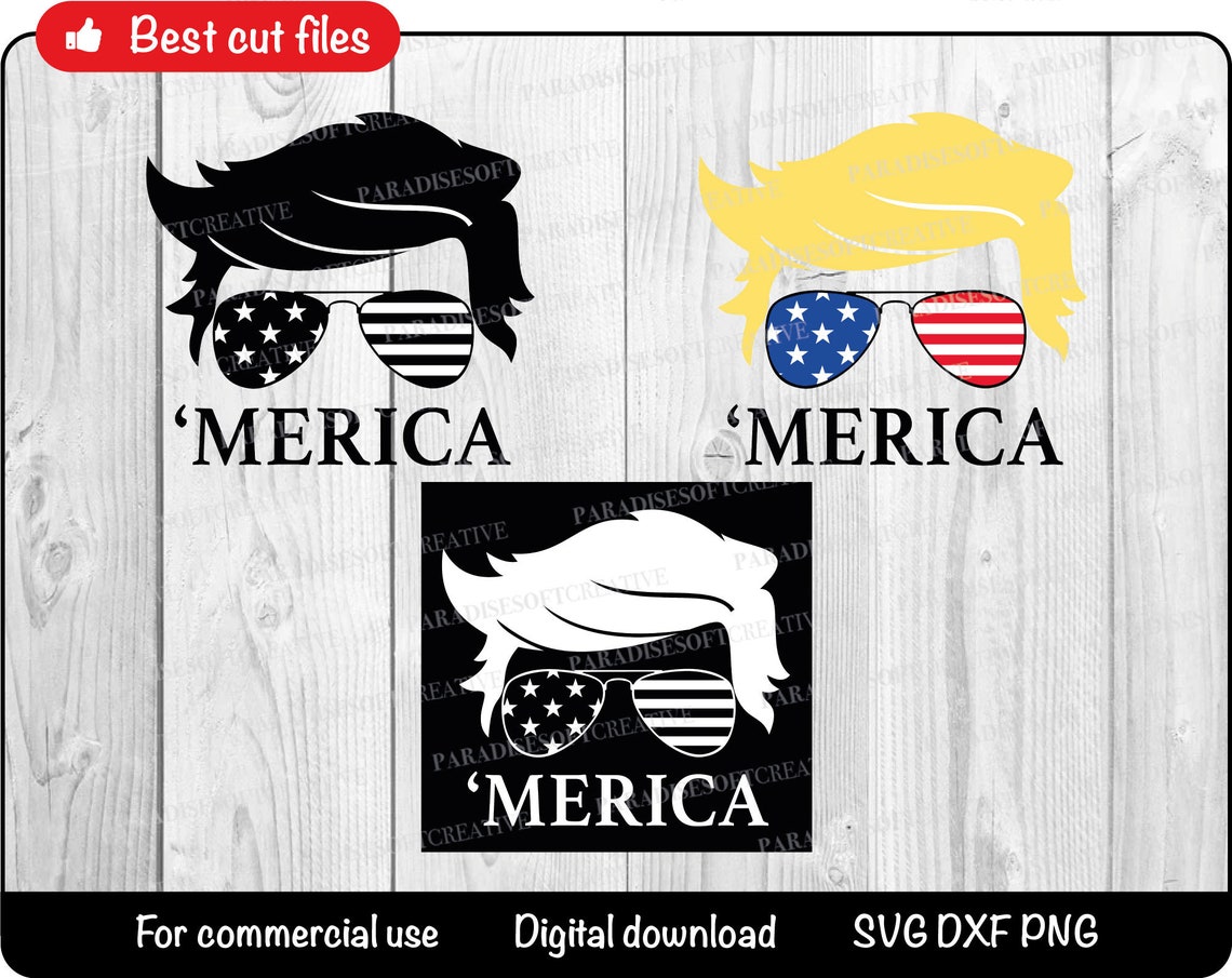 Trump SVG Trump 2024 DXF Trump Hair Style PNG Trump for - Etsy India