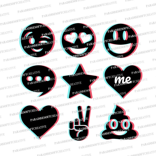 Tik Tok Svg - Etsy