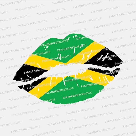 Jamaica flag svg Jamaican Flag Womans svg Jamaican Lips svg | Etsy