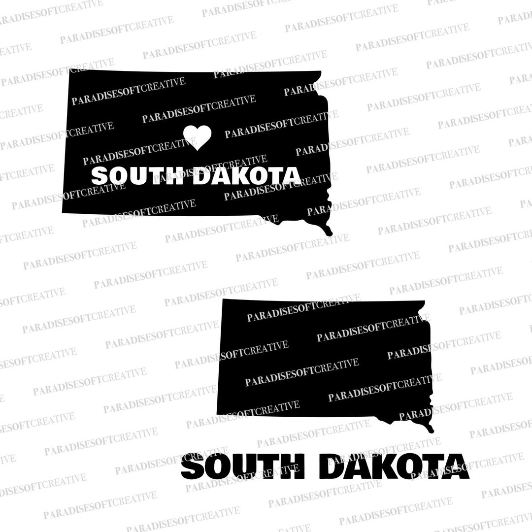 South Dakota SVG, South Dakota Shape State, South Dakota Silhouette ...