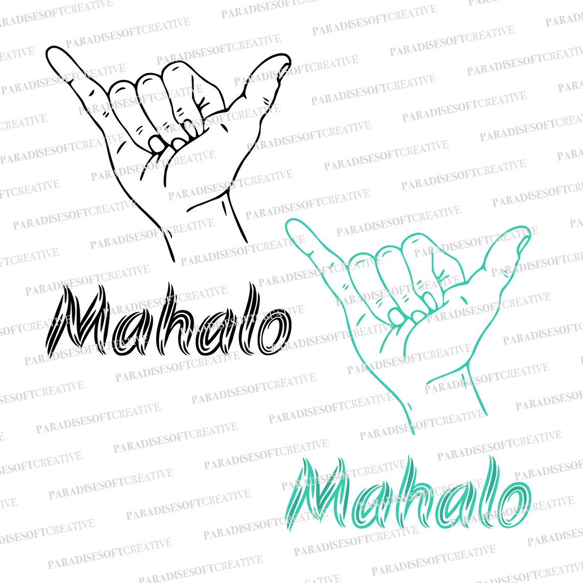 Mahalo Svg Mahalo Hand Svg Shaka Sign SVG Shaka Brah SVG - Etsy Ireland