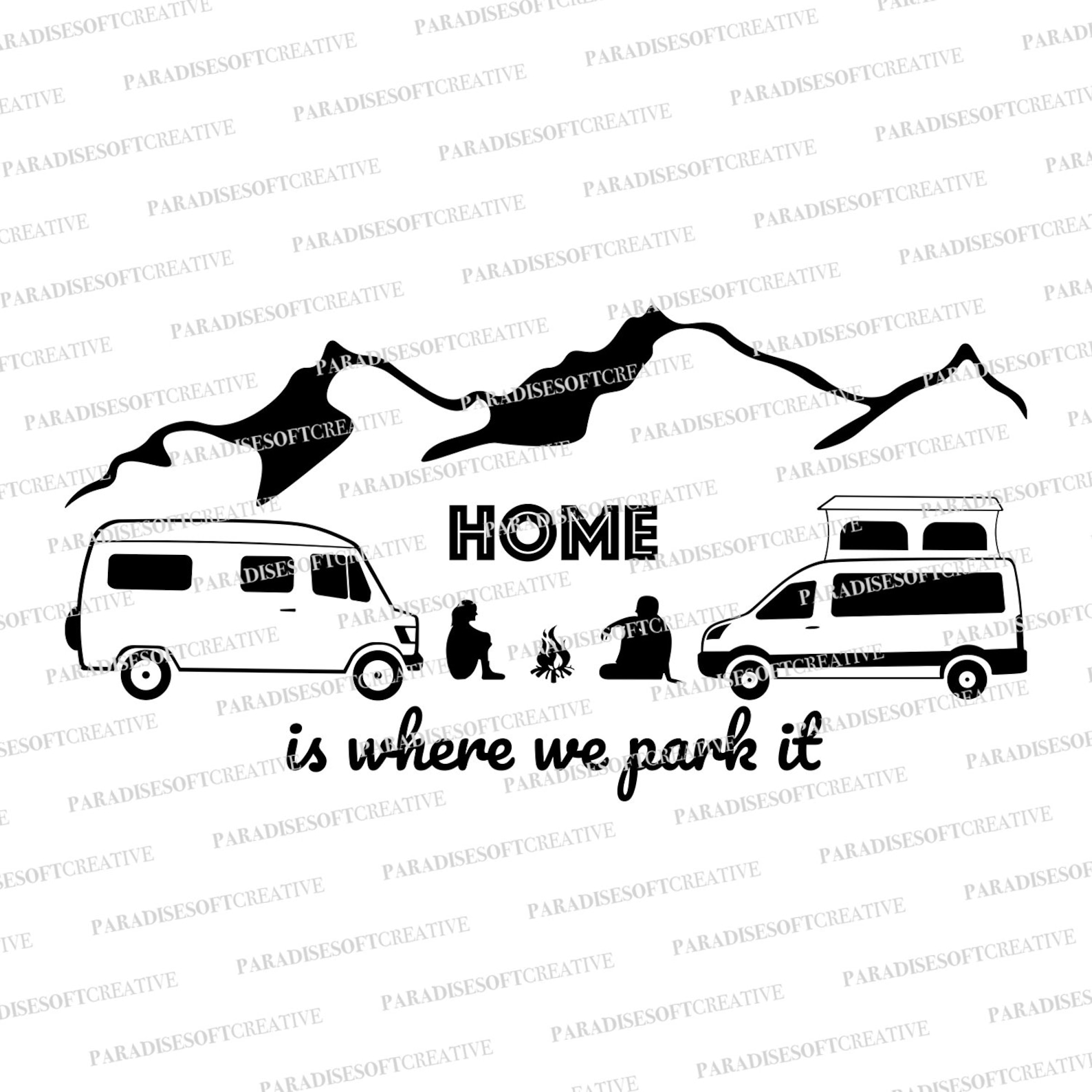 Van life SVG Camper Van SVG Camper life SVG Happy Camp svg | Etsy