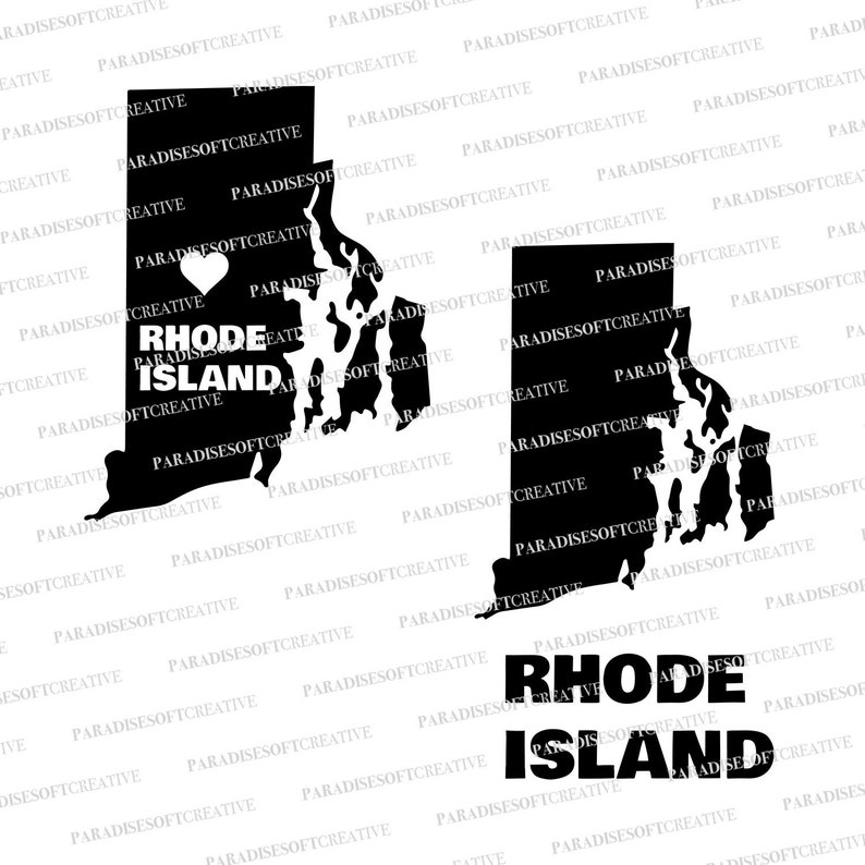 Rhode Island SVG, Rhode Island Shape State, Rhode Island Silhouette ...