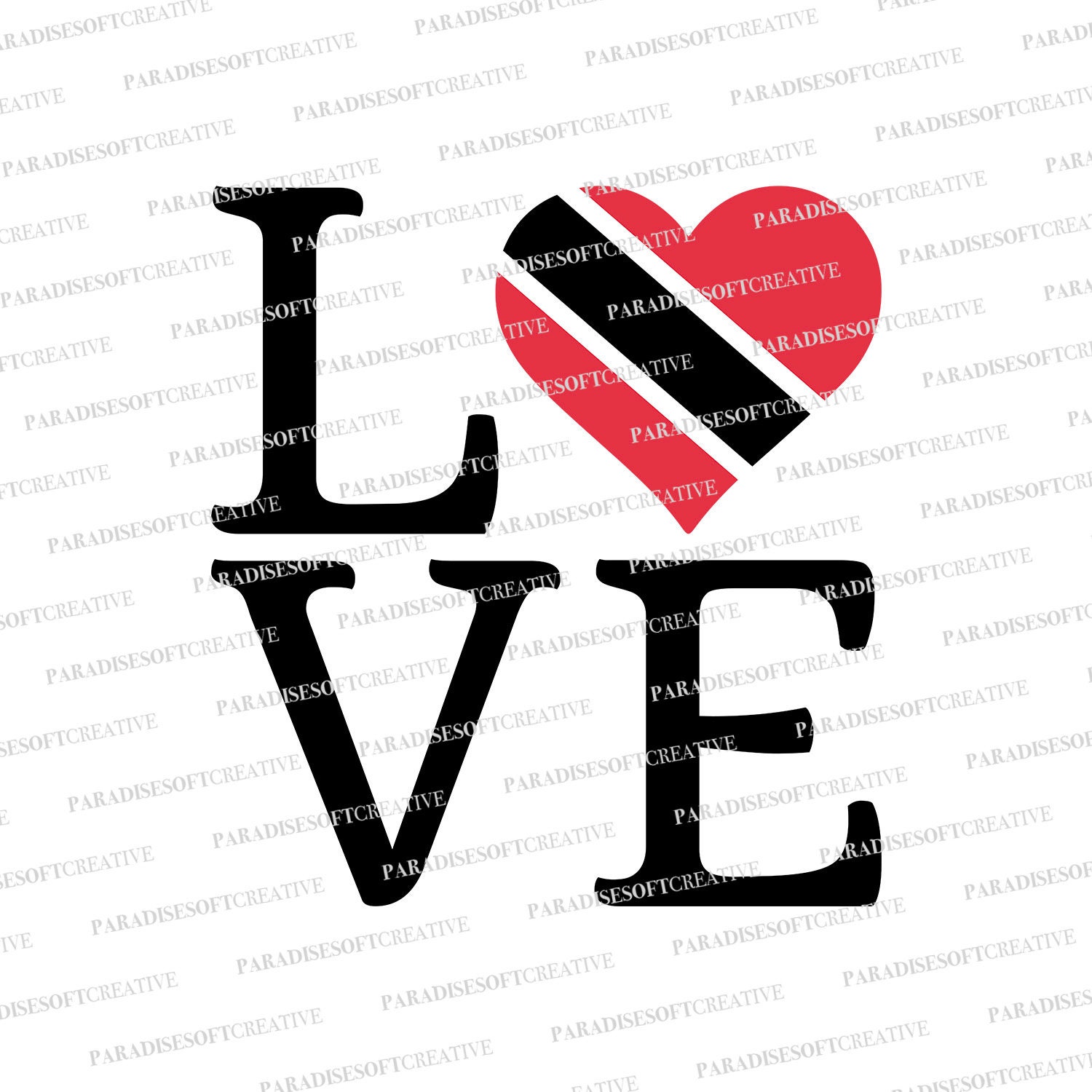 Trinidad Y Tobago Flag SVG, Trinidad Y Tobago Heart Svg, Trinidad Y ...