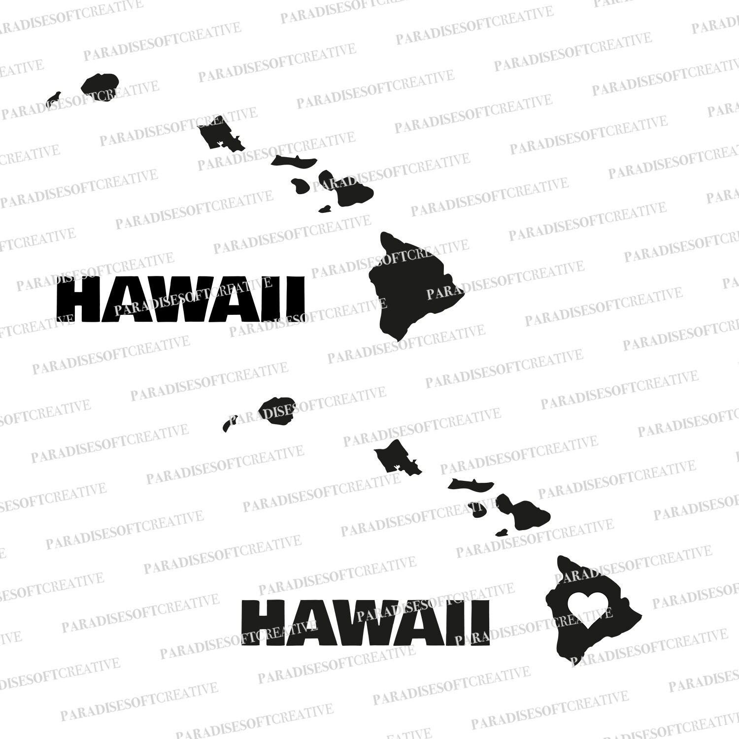Hawaii SVG Hawaii Shape State Hawaii Silhouette Hawaii - Etsy