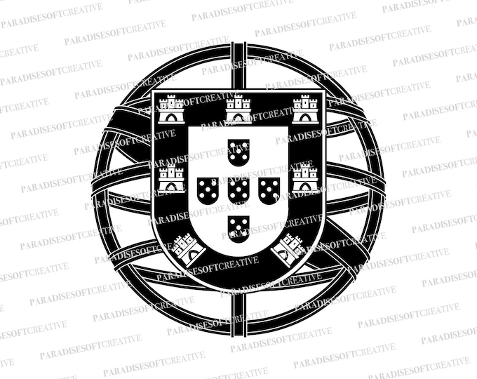 Portugal Crest SVG Portuguese Crest SVG Portugal Shield Svg - Etsy