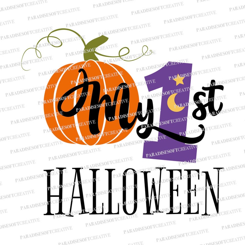 My First Halloween Svg - Etsy