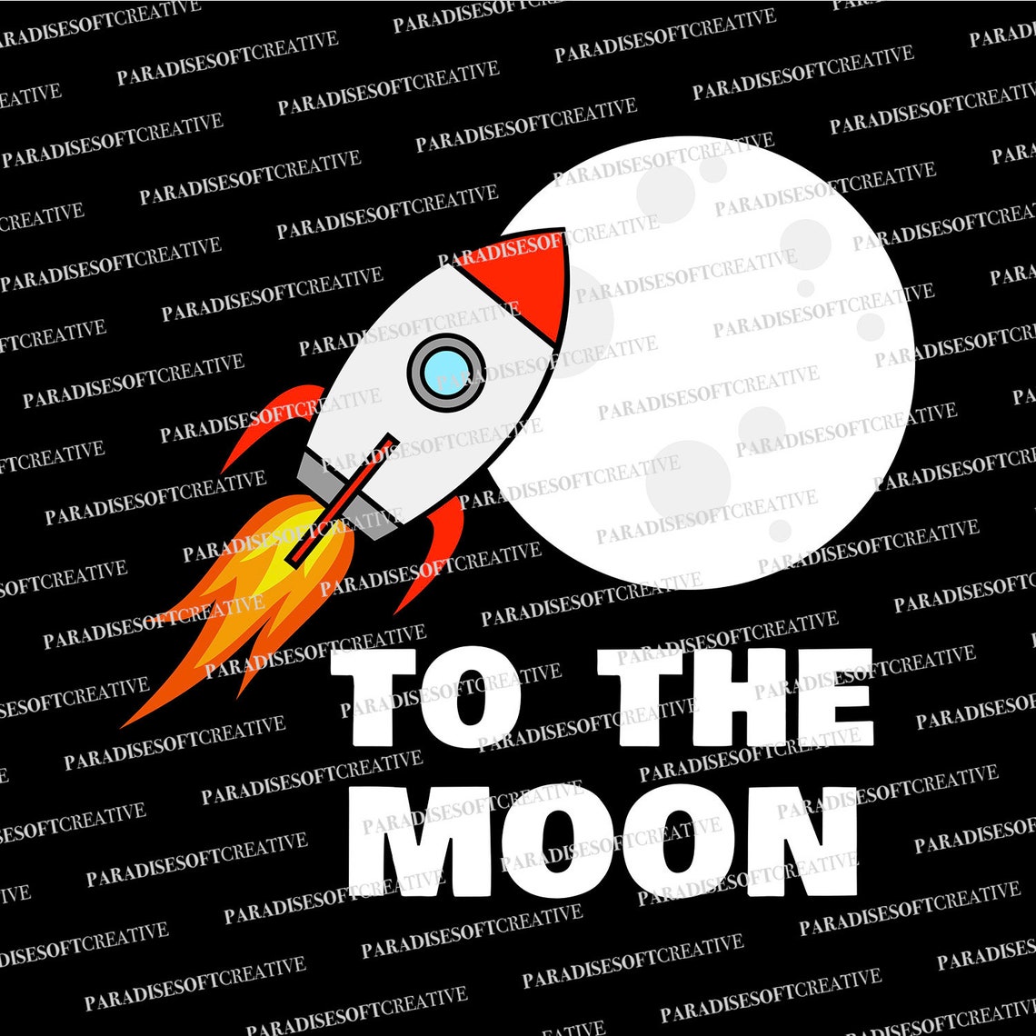 To the Moon Svg Rocket Svg Space Rocket Launch SVG - Etsy