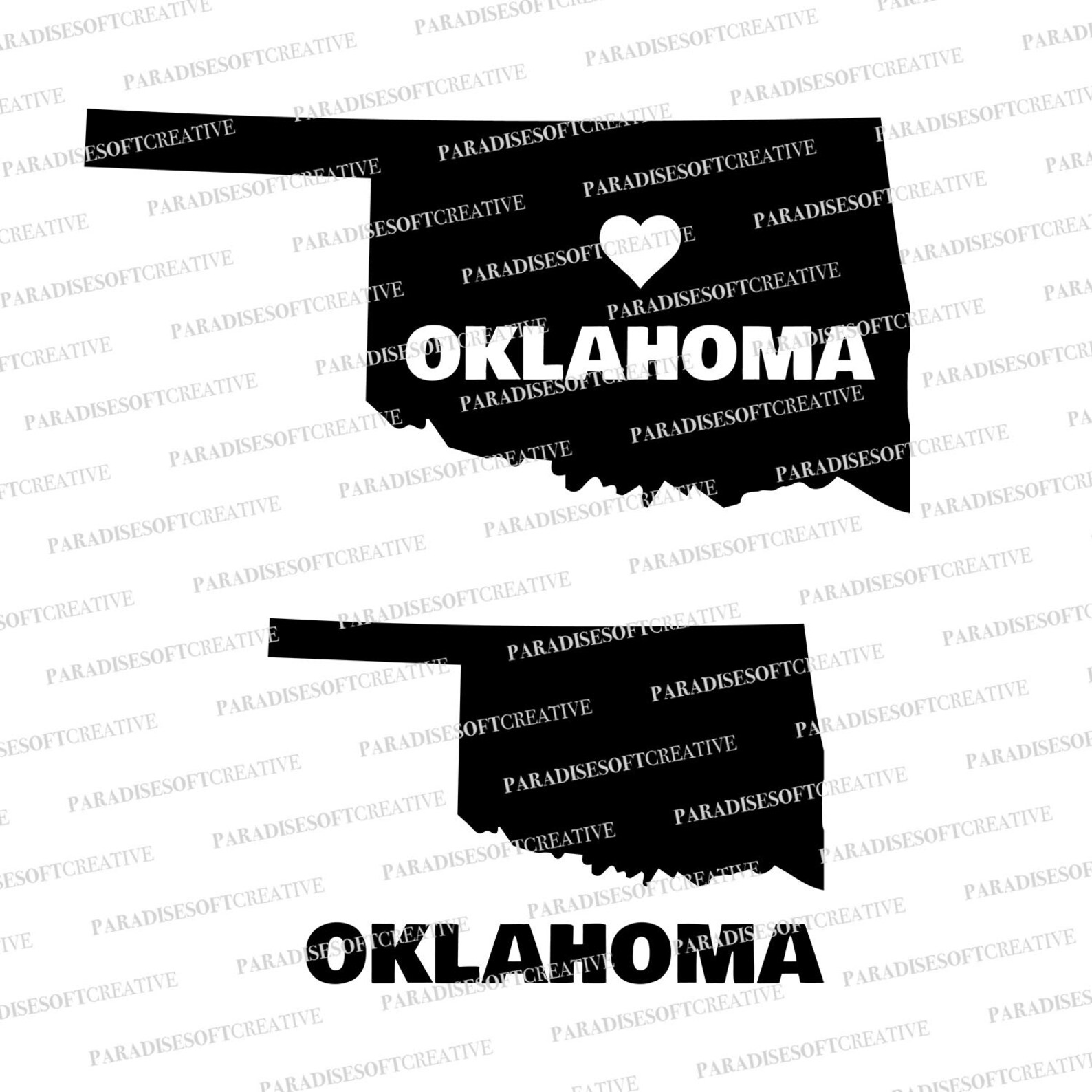 Oklahoma SVG Oklahoma Shape State Oklahoma Silhouette - Etsy