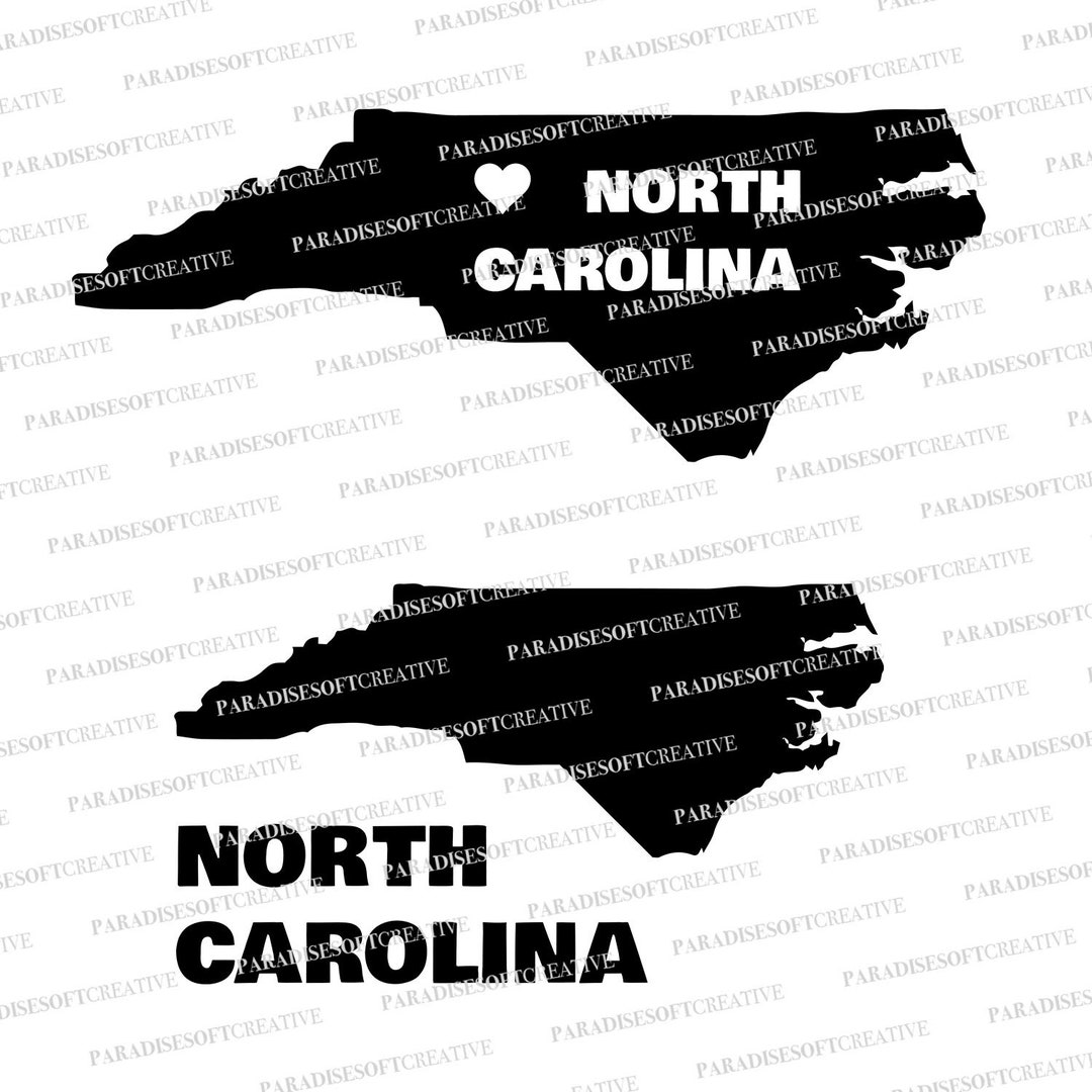North Carolina SVG, North Carolina Shape State, North Carolina ...