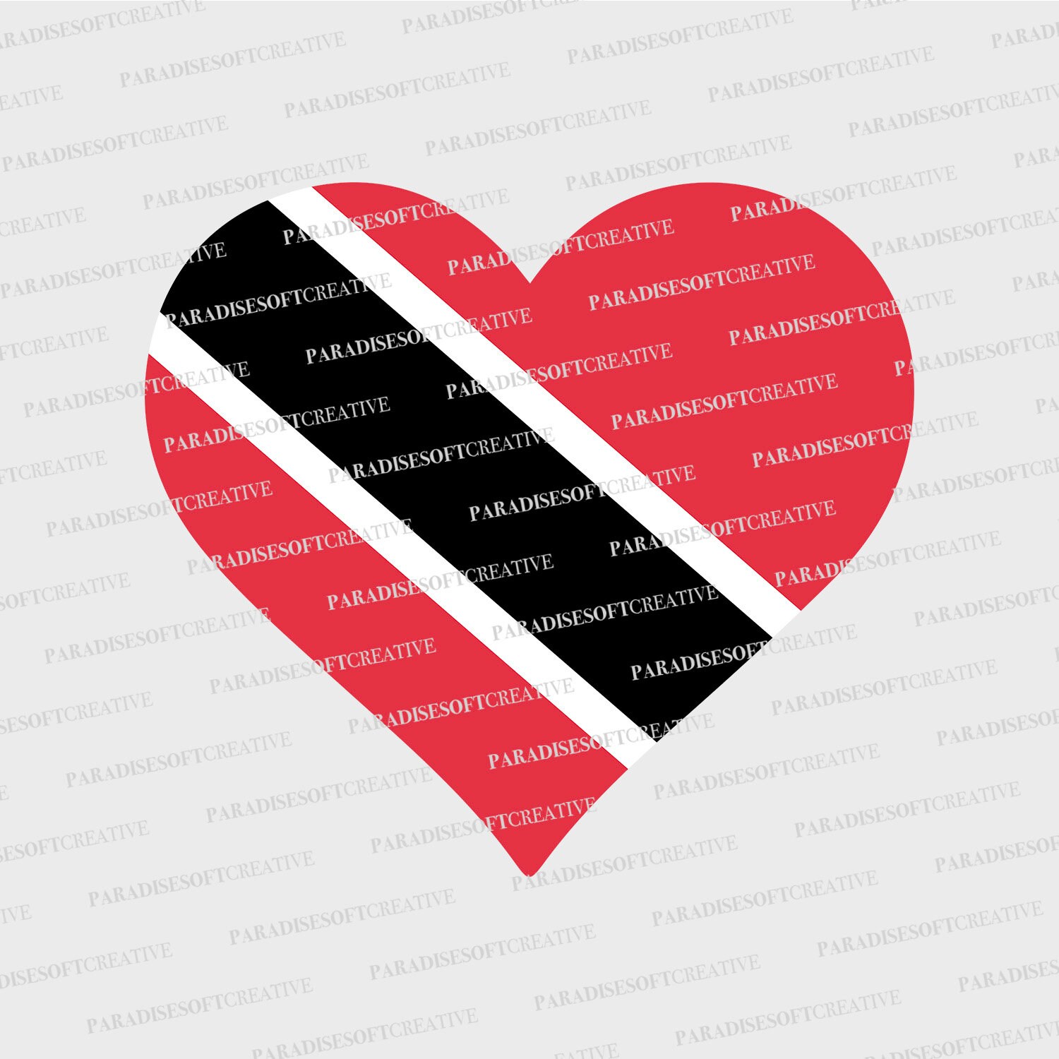 Trinidad Y Tobago Flag SVG, Trinidad Y Tobago Heart Svg, Trinidad Y ...