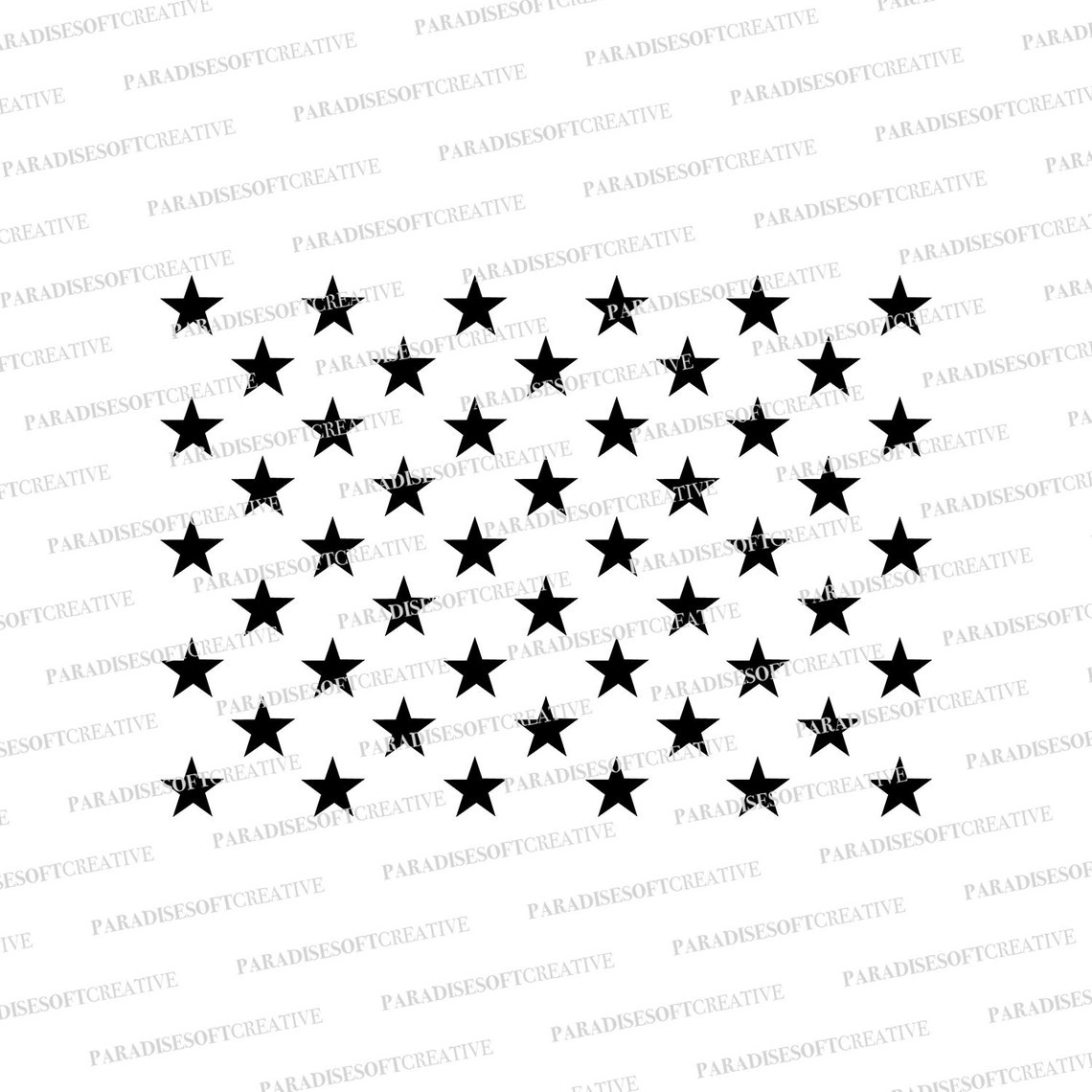 50 Stars of United States or America SVG 50 Stars American - Etsy