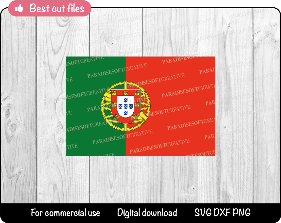 Portugal Flag SVG Portuguese Flag DXF Flag of Portugal PNG - Etsy