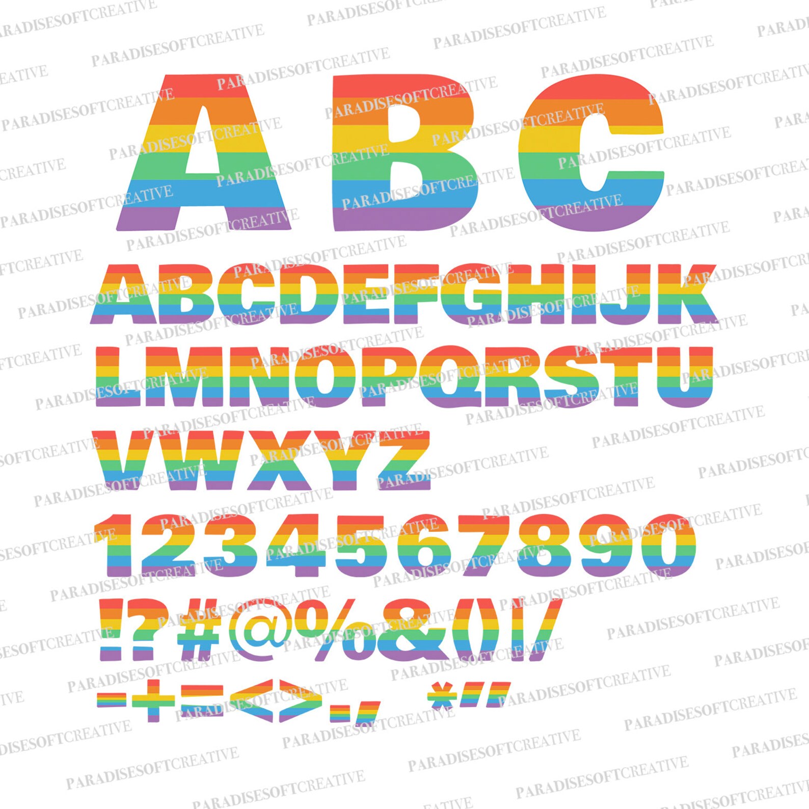 Gay Pride Font Svg LGBT Pride Font Svg Gay Pride Alphabet | Etsy Canada