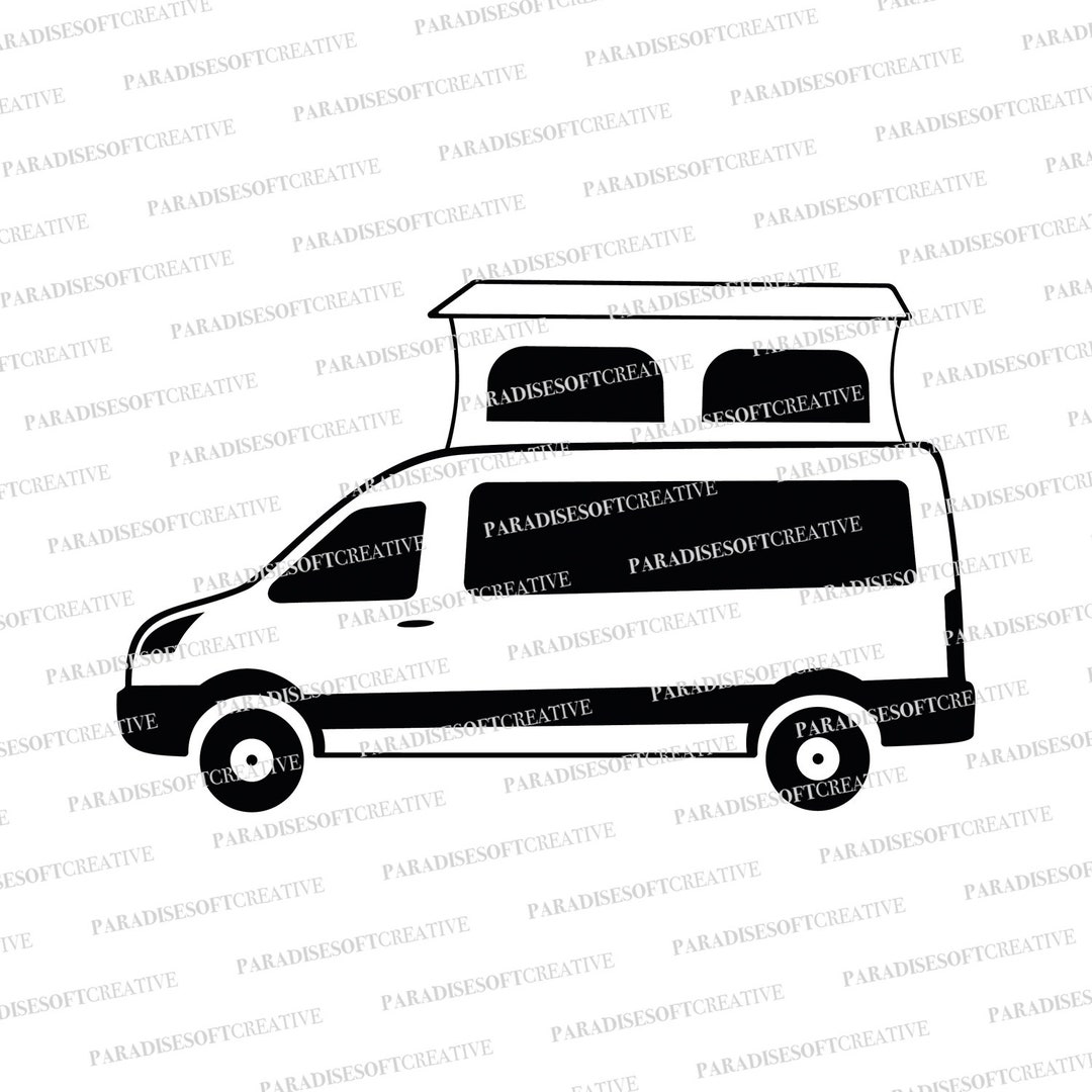 Camper Van SVG, Van SVG, Pop Top Van SVG, Van Life Svg, Pop Top Camper ...