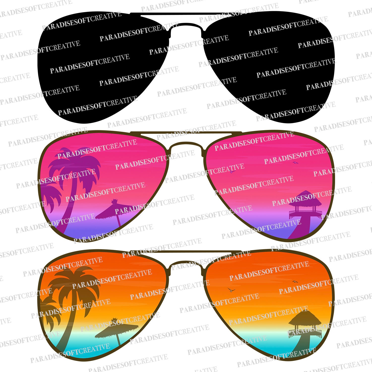 Sunglasses SVG Aviator Sunglasses SVG Beautiful Sunset SVG - Etsy Denmark