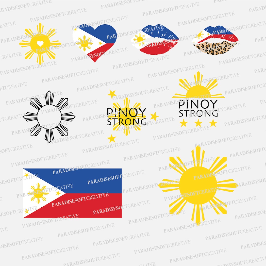Philippines Flag Svg, Philippines Bundle Svg, Philippines Sun and Stars ...