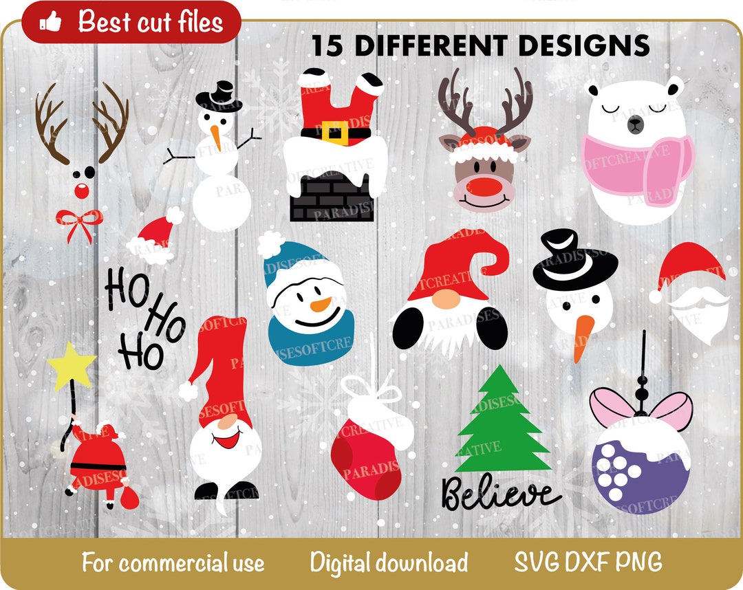 Bundle de Navidad svg Reno SVG Papá Noel svg Christmas svg - Etsy España