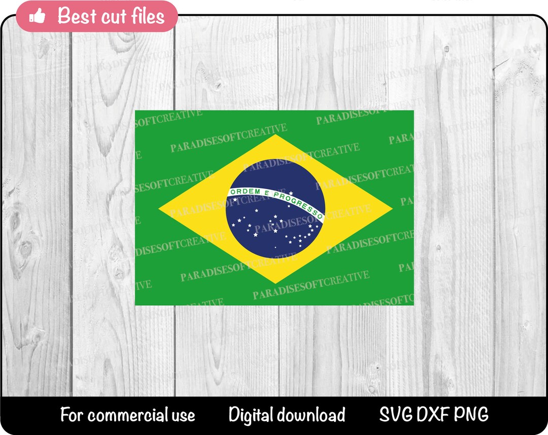 Brazil Flag SVG, Brazilian Flag DXF, Flag of Brazil PNG, Brazil Flag ...