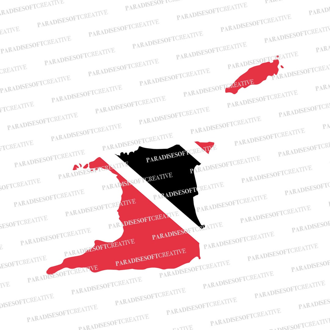 Trinidad Y Tobago Flag SVG, Trinidad Y Tobago Map Svg, Trinidad Y ...