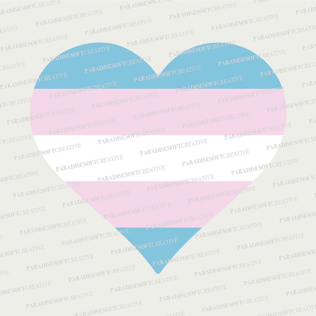 Trans Flag Svg Trans Heart Svg Love Trans Svg Heart Trans - Etsy