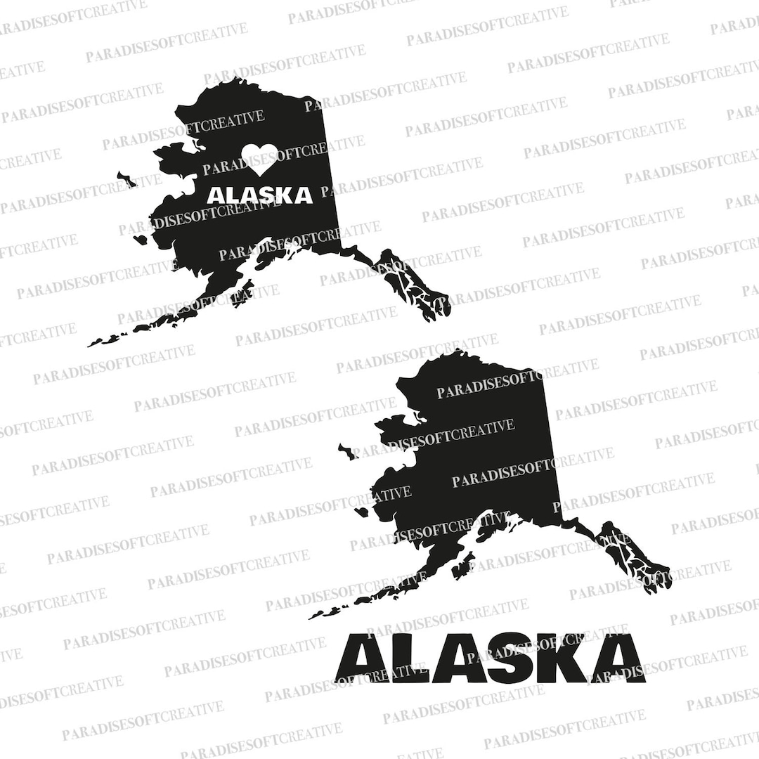 Alaska SVG, Alaska Shape State, Alaska Silhouette, Alaska State, Alaska ...