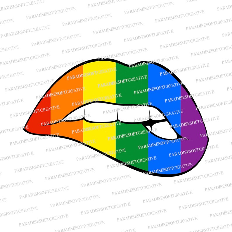 Lgbt Pride Lips Svg Pride Svg Gay Pride Svg Lgbt Pride Svg Etsy