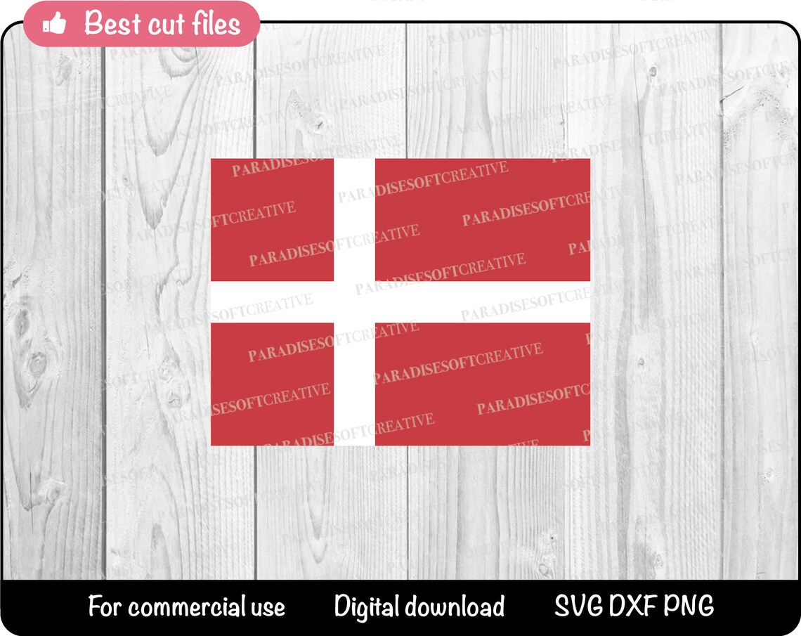 Denmark Flag SVG Denmark SVG Denmark Symbol National Flag - Etsy