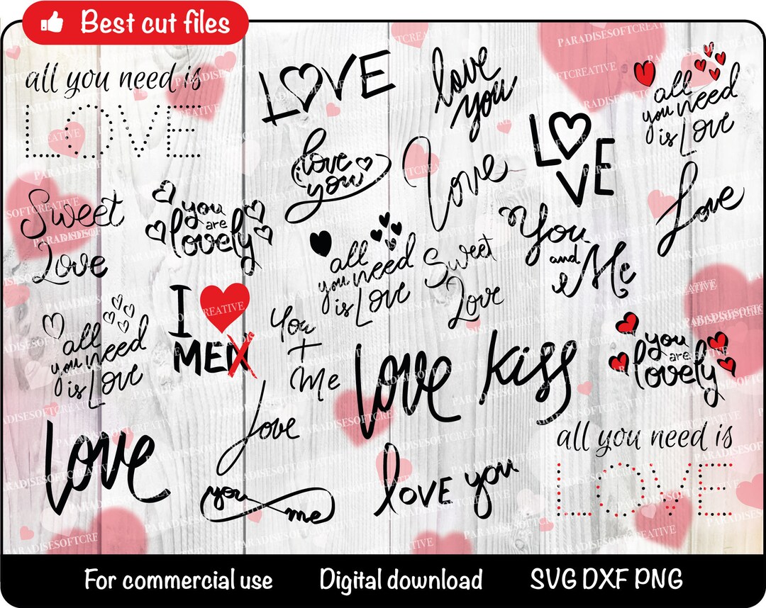 Valentines Svg Bundle, Valentines Day Svg, Happy Valentine Svg, Love ...