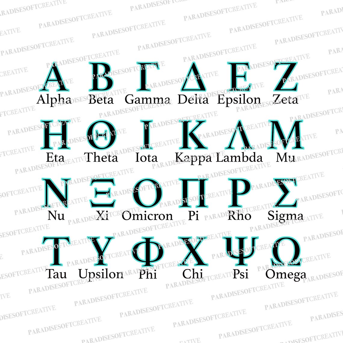 GREEK 2 Layers Svg, Greek Alphabet SVG, Greek Letters Svg, Fraternity ...
