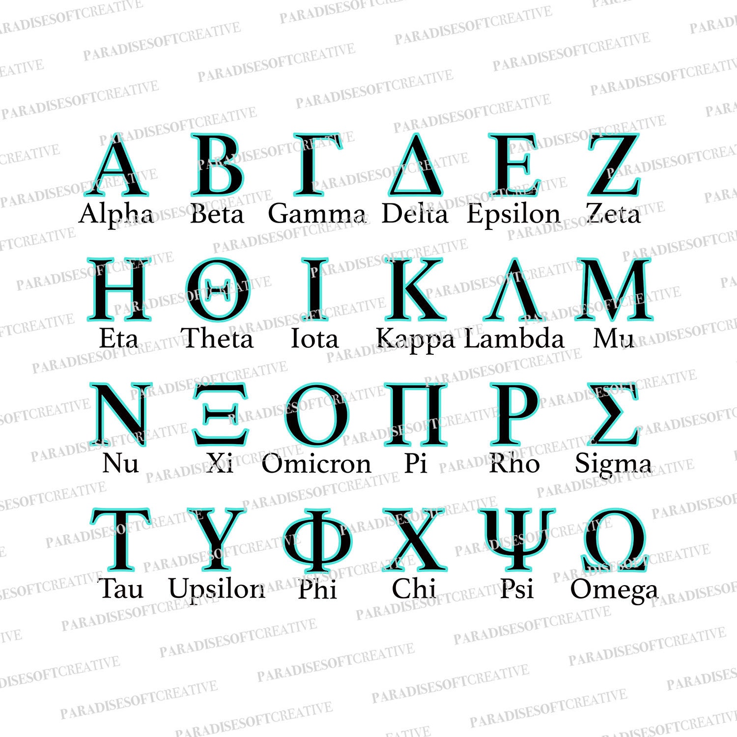 Letra Griega Svg Greek Font Svg Greek Alphabet Svg Greek Etsy
