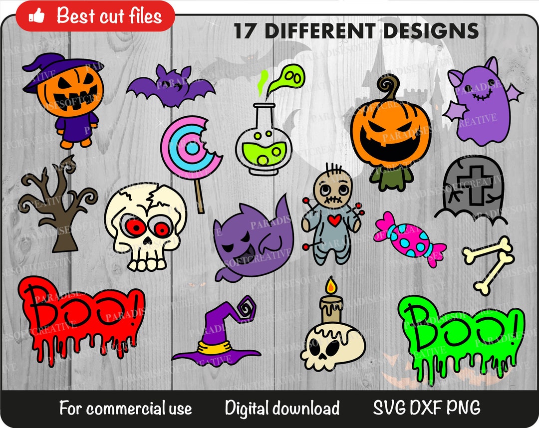 HALLOWEEN SVG Bundle, Halloween Clipart, Halloween Svg Cut Files for ...