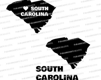 South Carolina State Svg | Etsy
